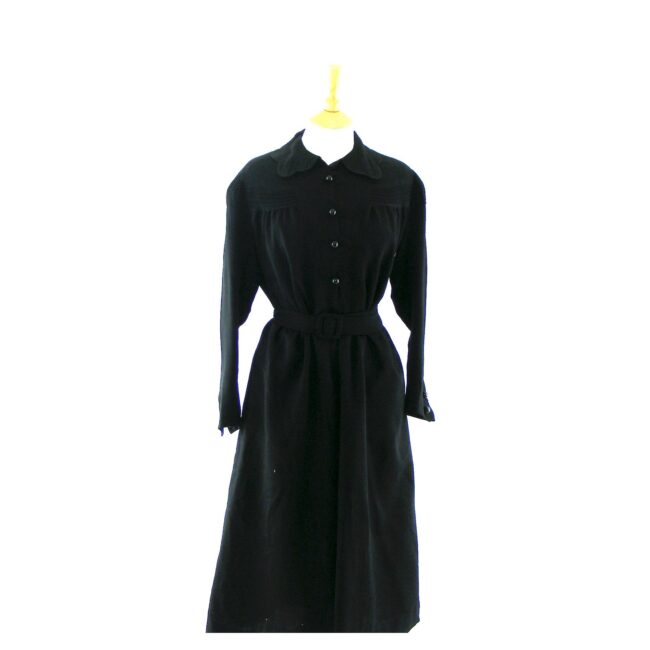 Nineteen-Forties black dress - Blue 17 Vintage Clothing