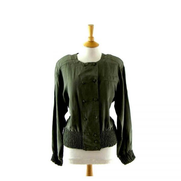 womens 1990s vintage tops - Blue 17 Vintage Clothing