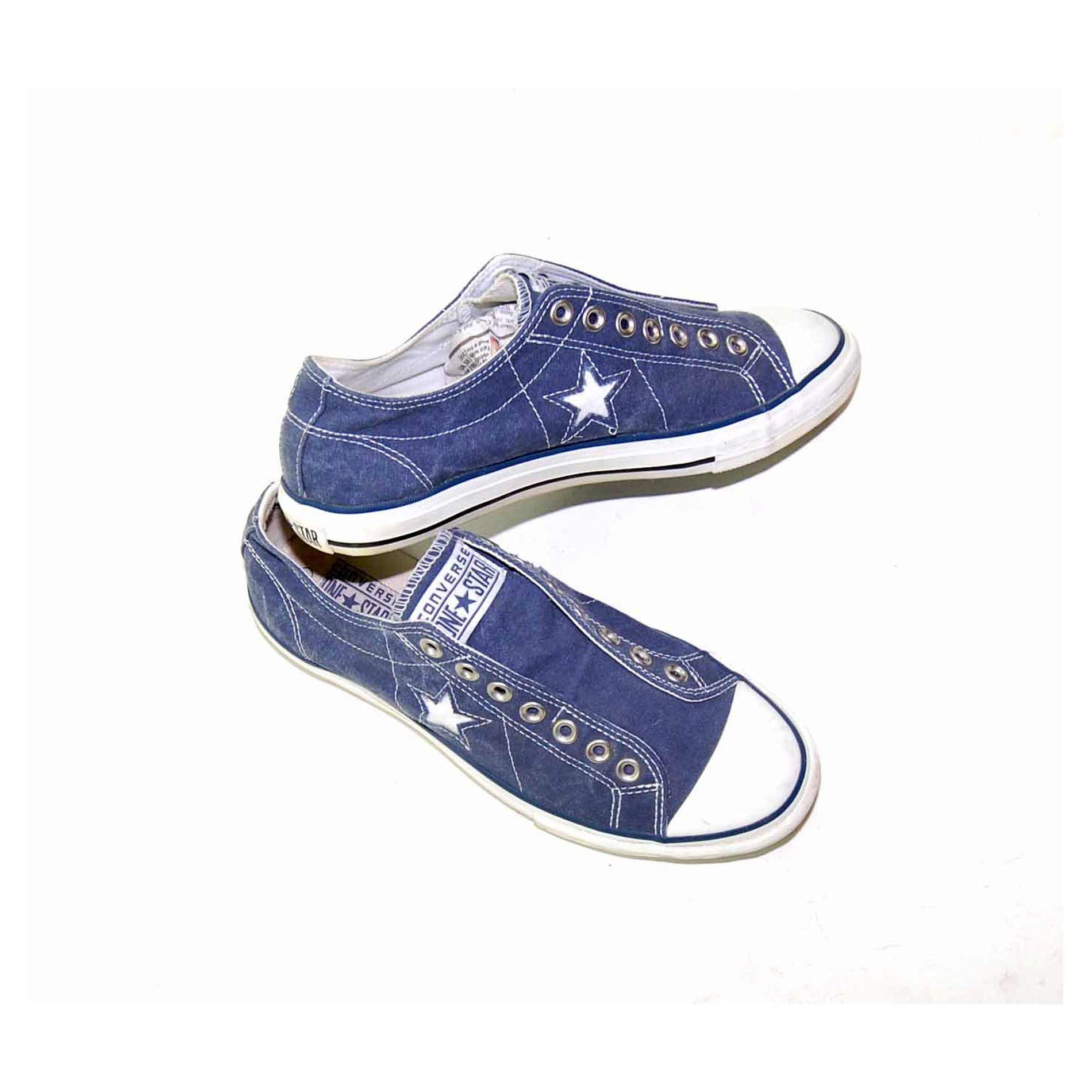 90s Blue One Star Converse Sneakers - Blue 17 Vintage Clothing