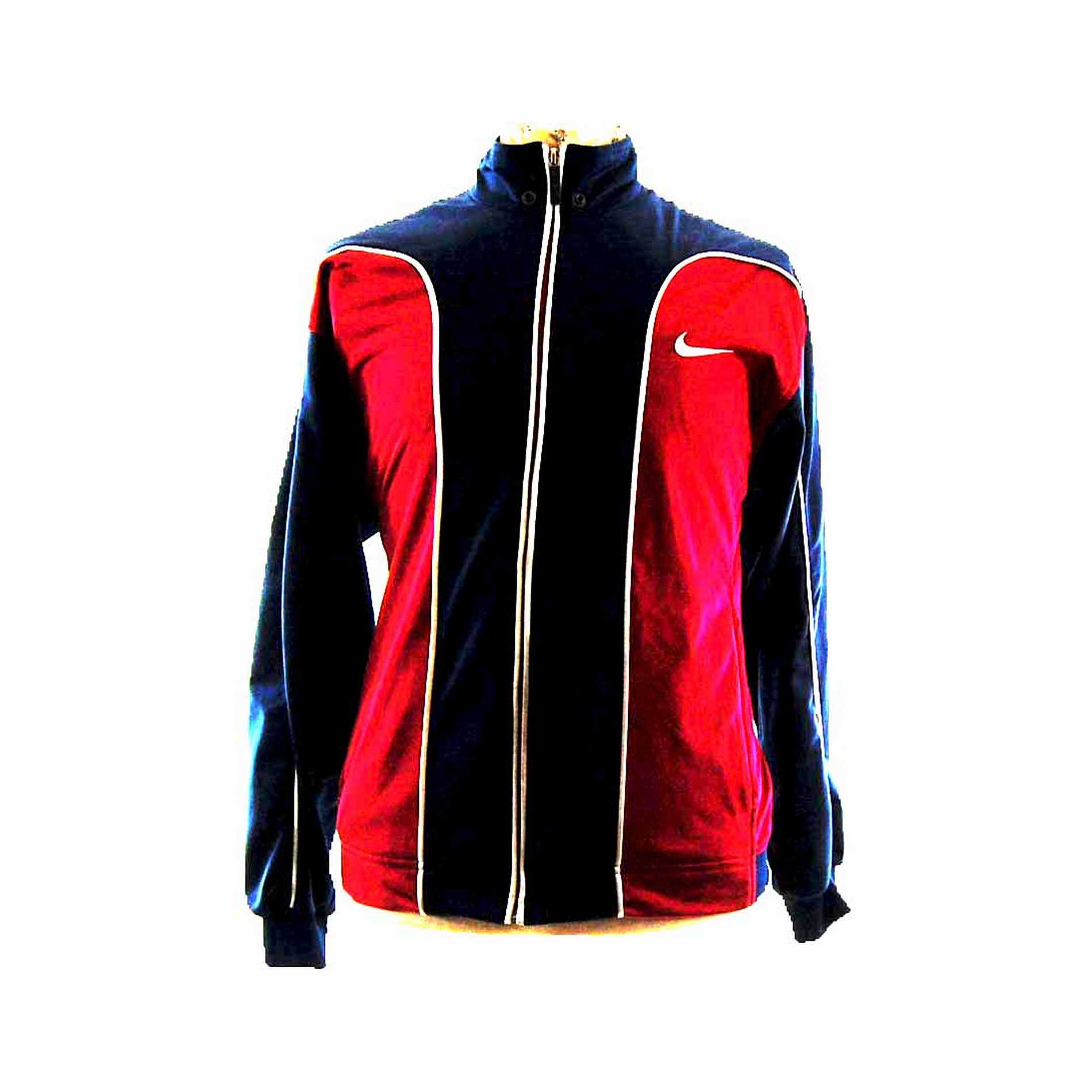 90s Mens Nike Tracksuit Top Navy Blue And Purple Blue 17 Vintage