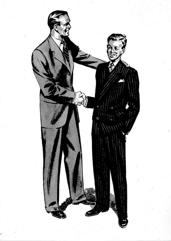 40s Fashion Men - Styles from Suits to the Street - Blue 17 Vintage ...