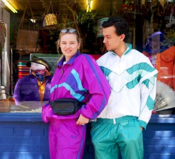 Purple Shell Suit - Iconic 80’s Fashion - Blue 17 Vintage Clothing