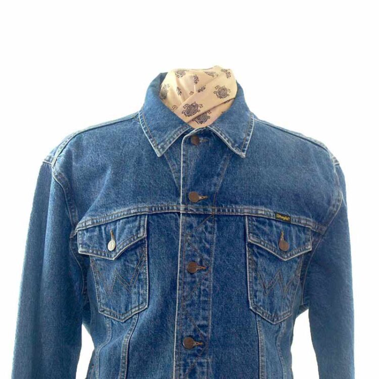 Blue Wrangler Western Jacket-Blue 17 Vintage Clothing