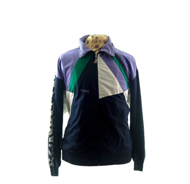 Masita Shell Suit Jacket - UK L - Blue 17 Vintage Clothing