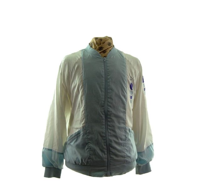 Multicolored Shell Suit Jacket - Puma, UK L - Blue 17 Vintage Clothing