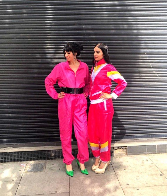 Pink shell suit to rock at your next fancy dress party! - Vintage Blog