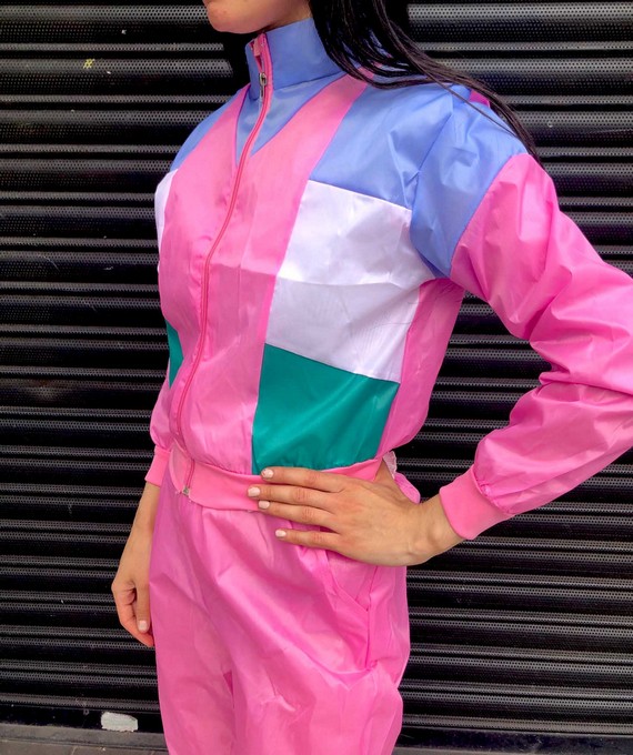 Pink shell suit to rock at your next fancy dress party! - Vintage Blog