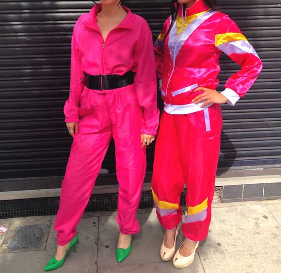 Pink shell suit to rock at your next fancy dress party! - Vintage Blog