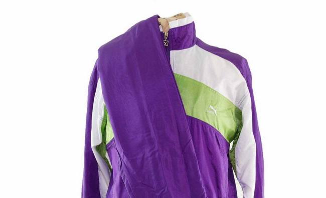 90s Puma Two Piece Purple Shell Suit - Blue 17 Vintage Clothing