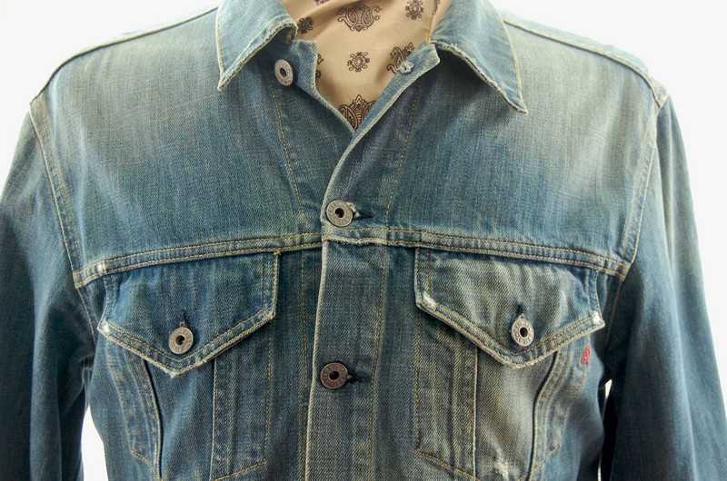 Replay Blue Jeans Denim Jacket - XL - Blue 17 Vintage Clothing