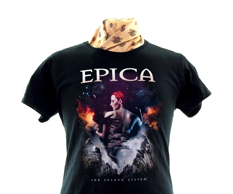 Epica Black Band Tee Shirt - XL - Blue 17 Vintage Clothing