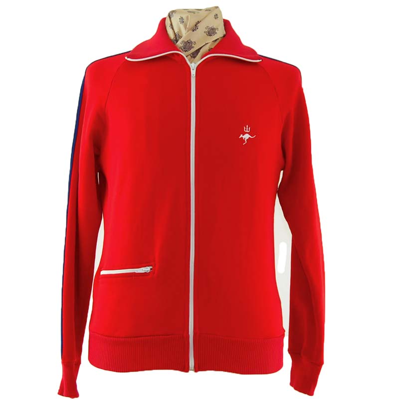70s Vintage Track Top - UK L - Blue 17 Vintage Clothing