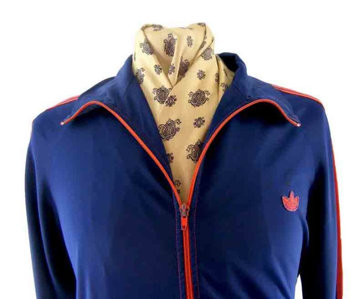 70s Blue Adidas Track Top - Blue 17 Vintage Clothing