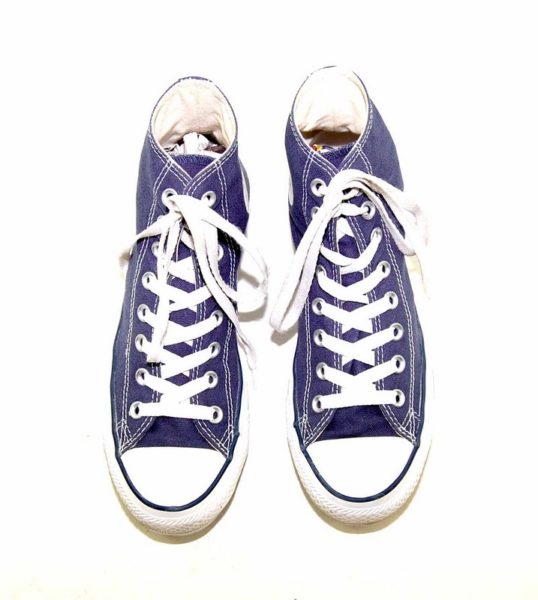 90s Blue Converse All Star High Tops - 6.5 - Blue 17 Vintage Clothing