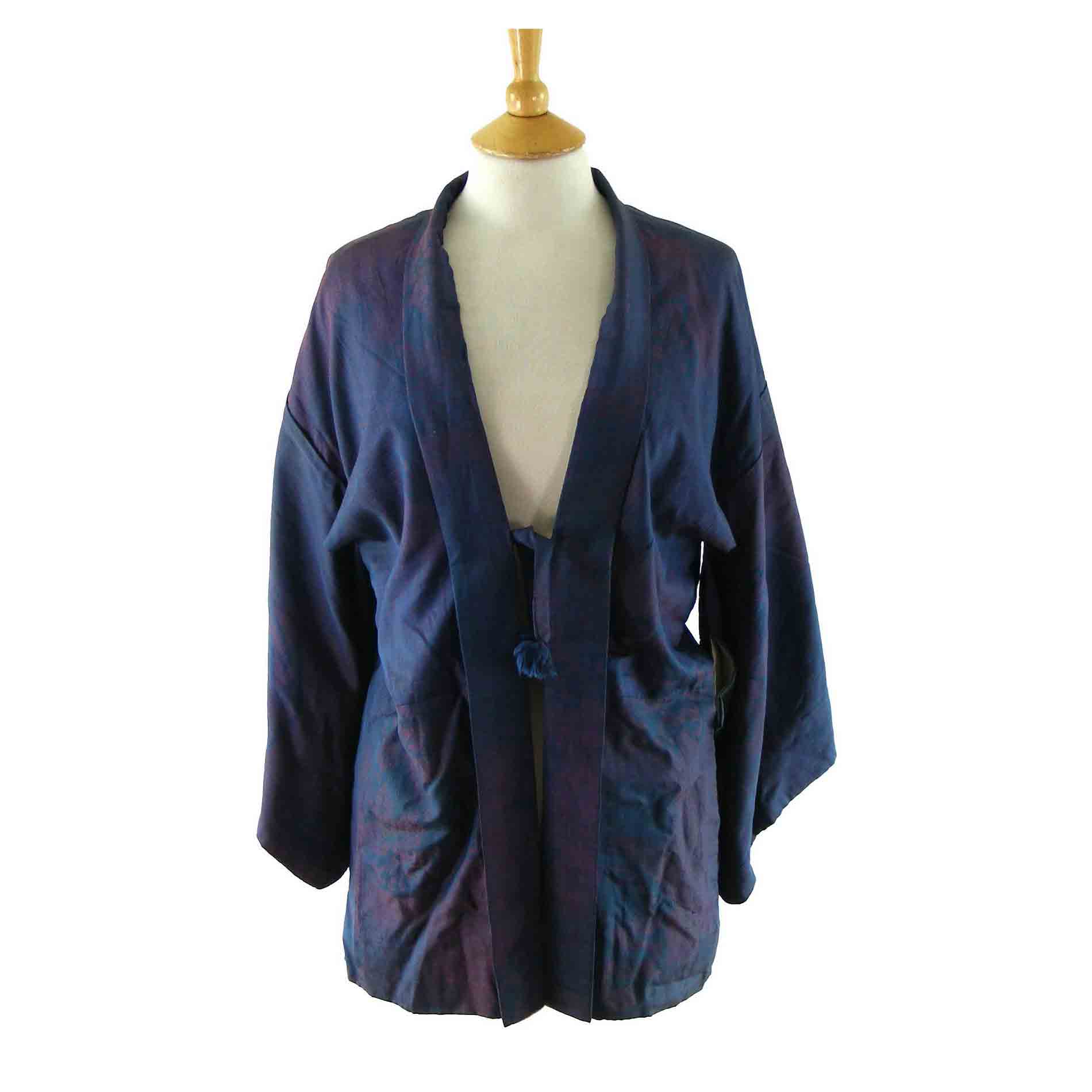 Blue Haori - Blue 17 Vintage Clothing