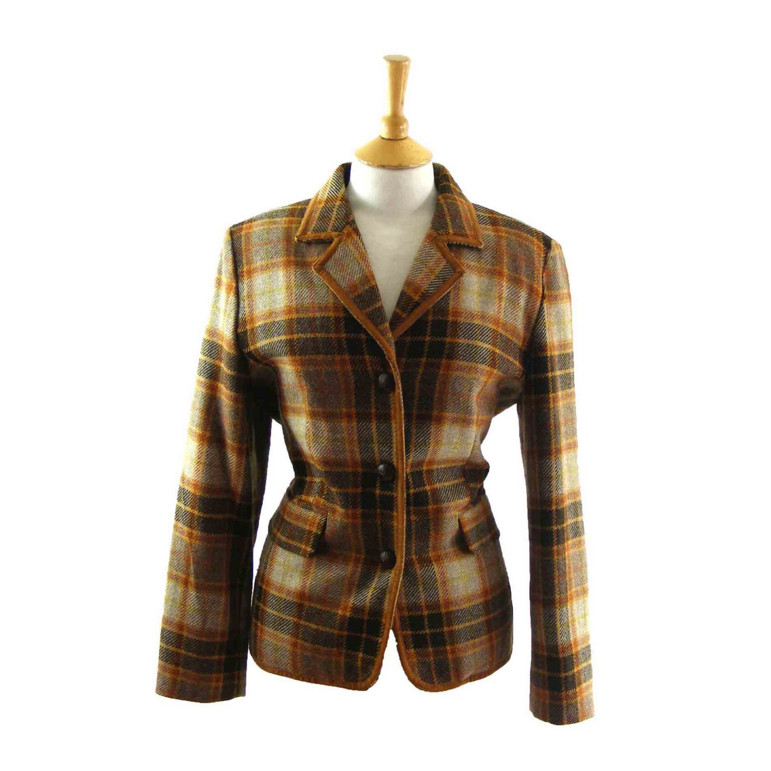 Check tweed jacket - Blue 17 Vintage Clothing