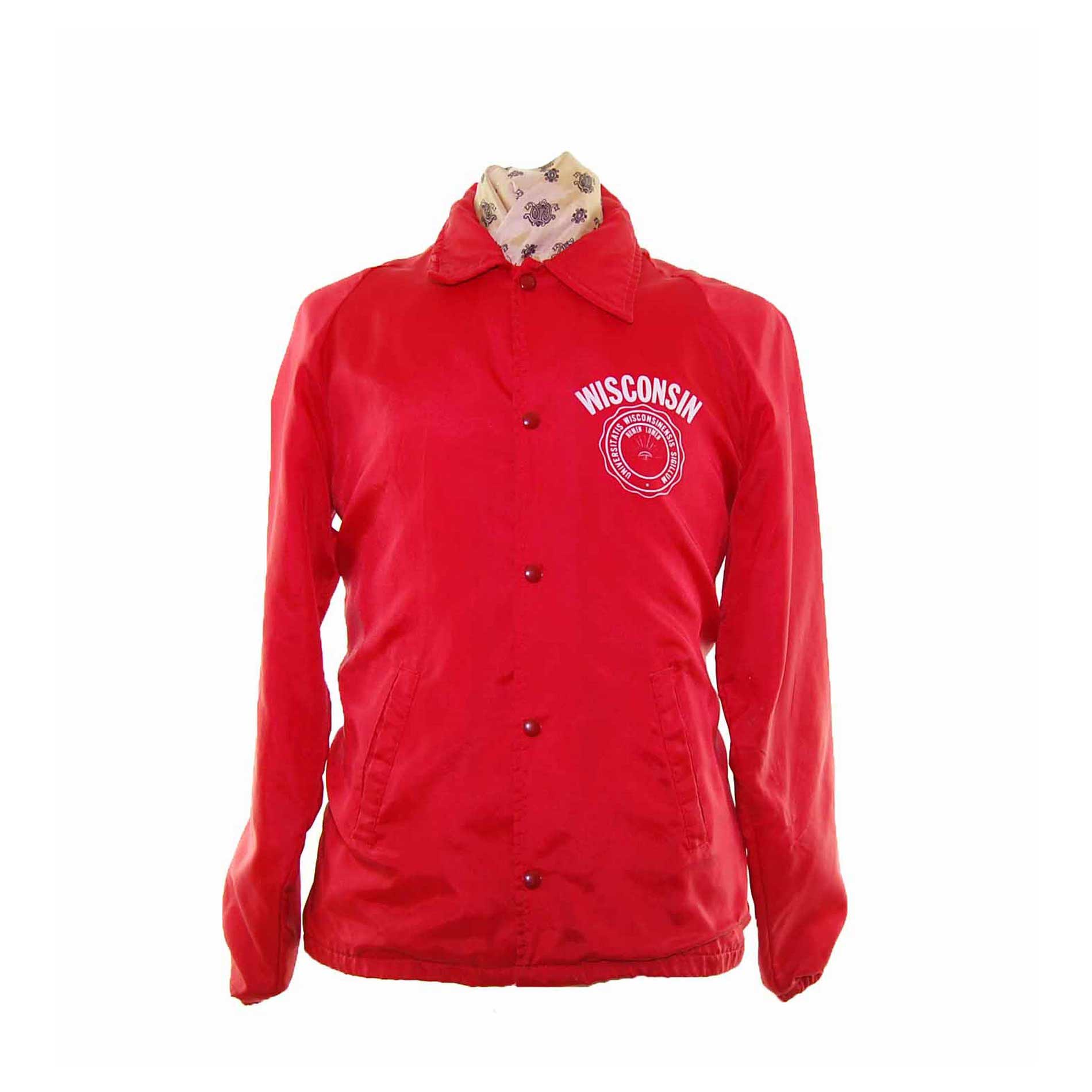 Mens Red Coach Jacket - Blue 17 Vintage Clothing