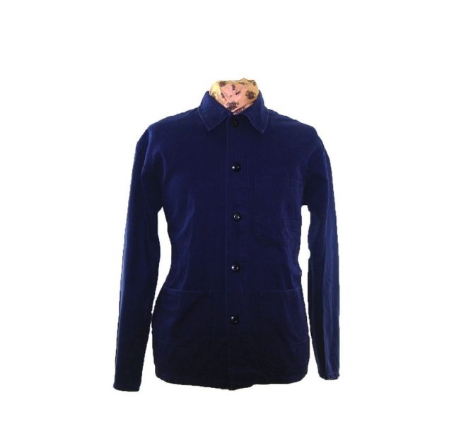 Navy Blue Work Jacket - UK L - Blue 17 Vintage Clothing