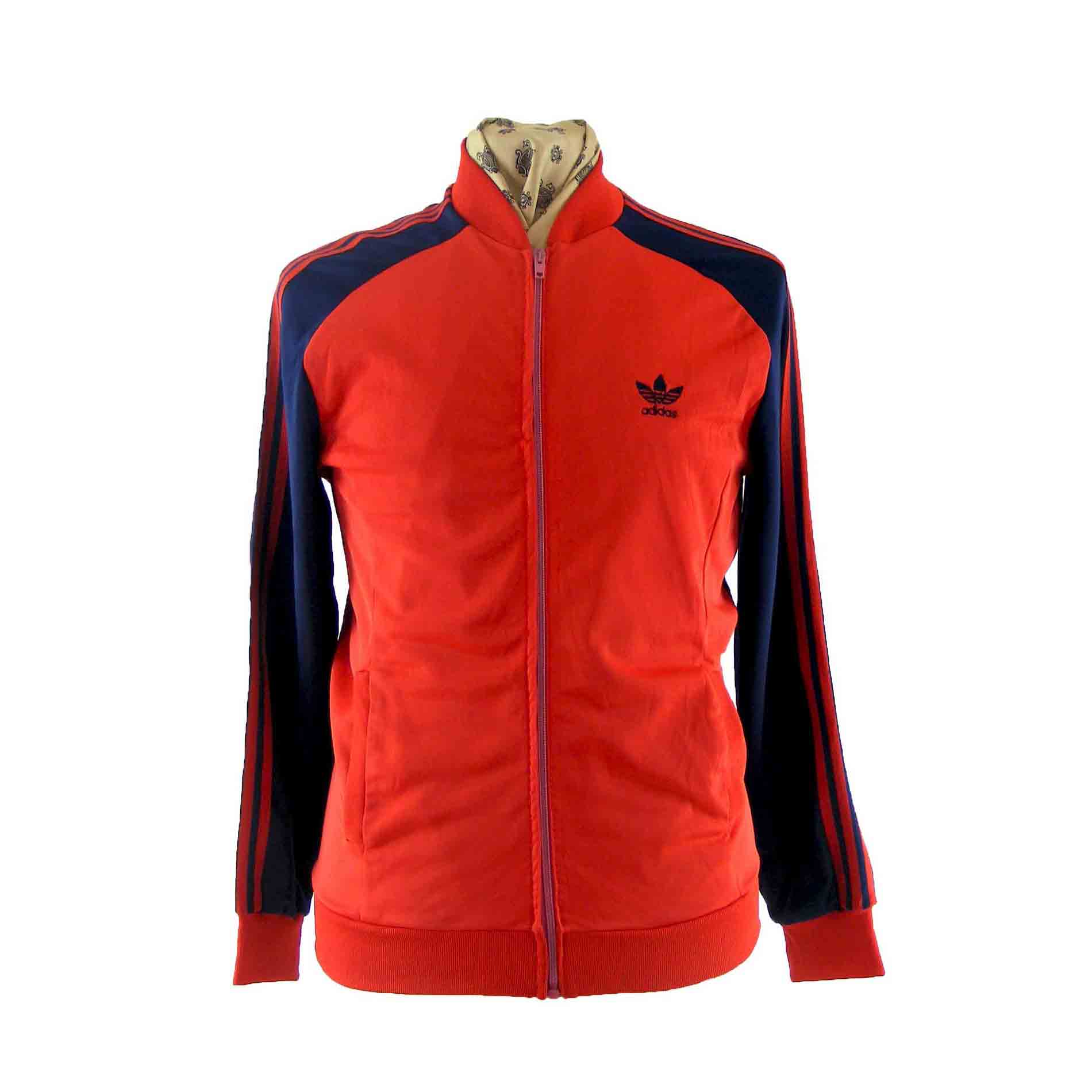 Retro Adidas Track Top - Blue 17 Vintage Clothing