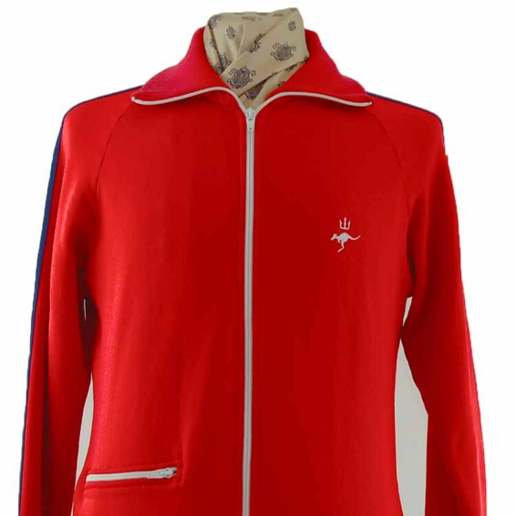 70s Vintage Track Top - UK L - Blue 17 Vintage Clothing