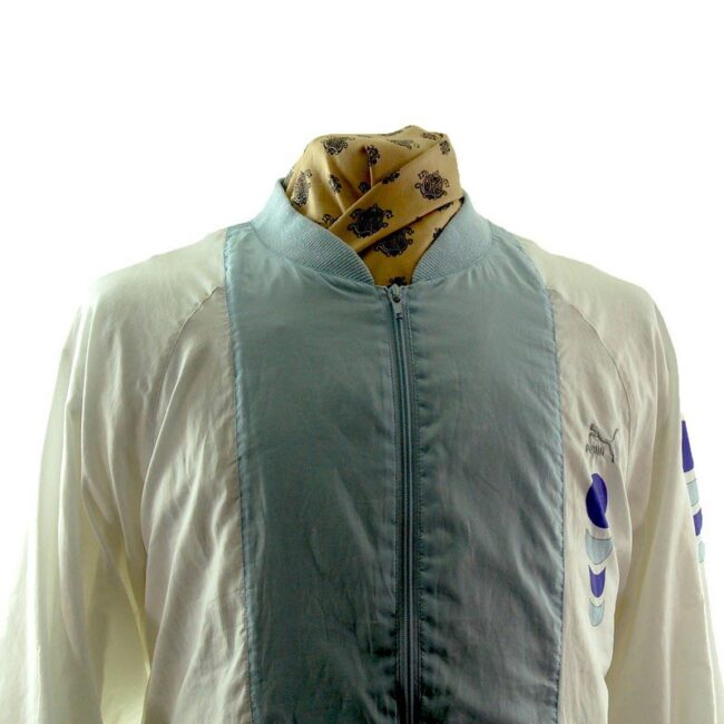 Multicolored Shell Suit Jacket - Puma, UK L - Blue 17 Vintage Clothing