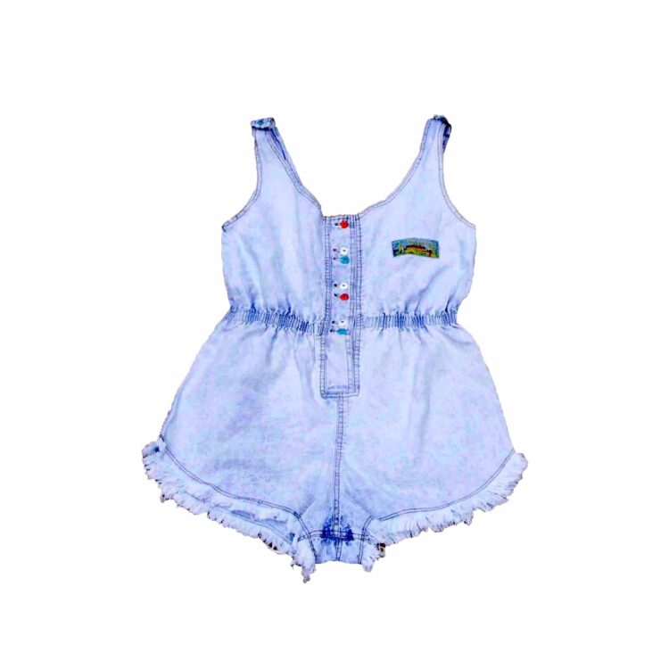 Vintage Play suits & Jump suits for Women - Blue 17 Vintage Clothing