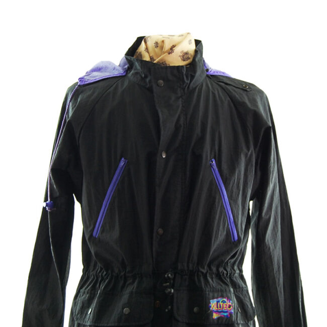 Vintage Killtec Windbreaker Jacket - UK XL - Blue 17 Vintage Clothing