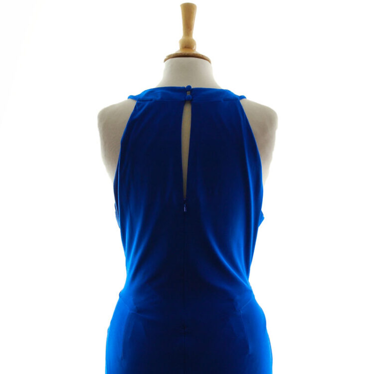 Ossie Clark Evening Dress - UK 12 - Blue 17 Vintage Clothing