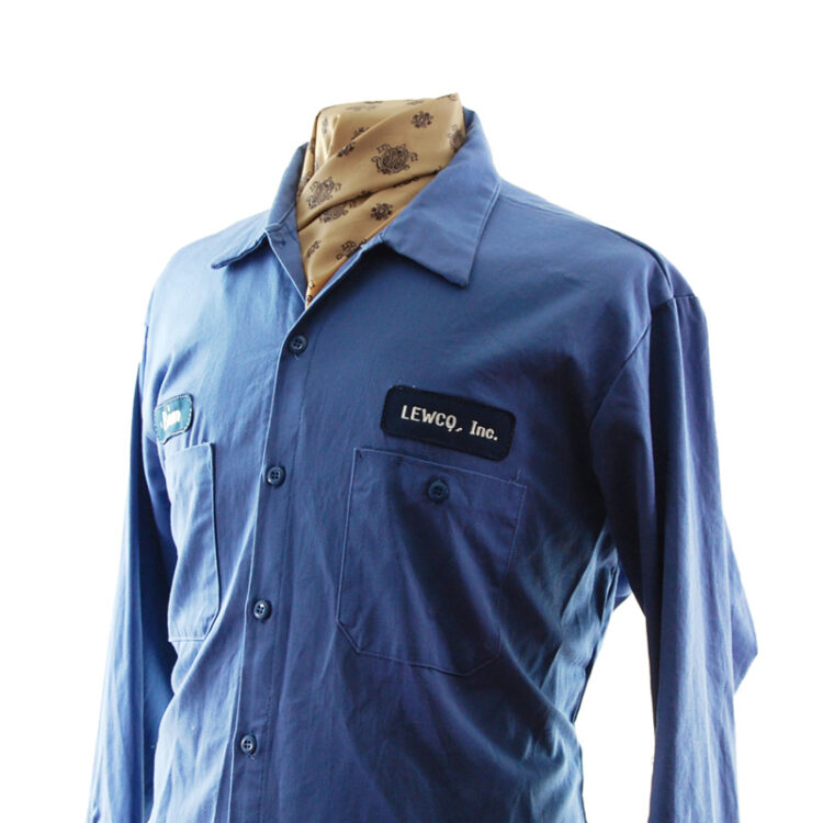 Blue Cintas Work Shirt - UK M - Blue 17 Vintage Clothing