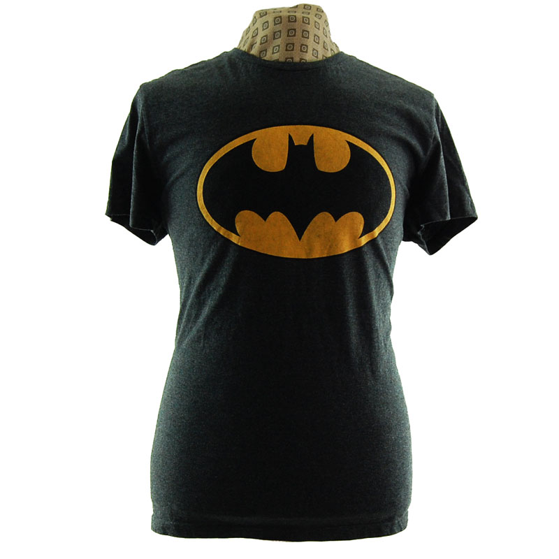 Batman Logo T Shirt - UK XXL - Blue 17 Vintage Clothing