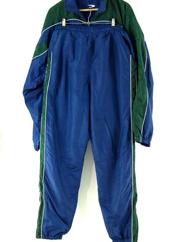 2000s Blue Shell Suit - UK 2XL - Blue 17 Vintage Clothing