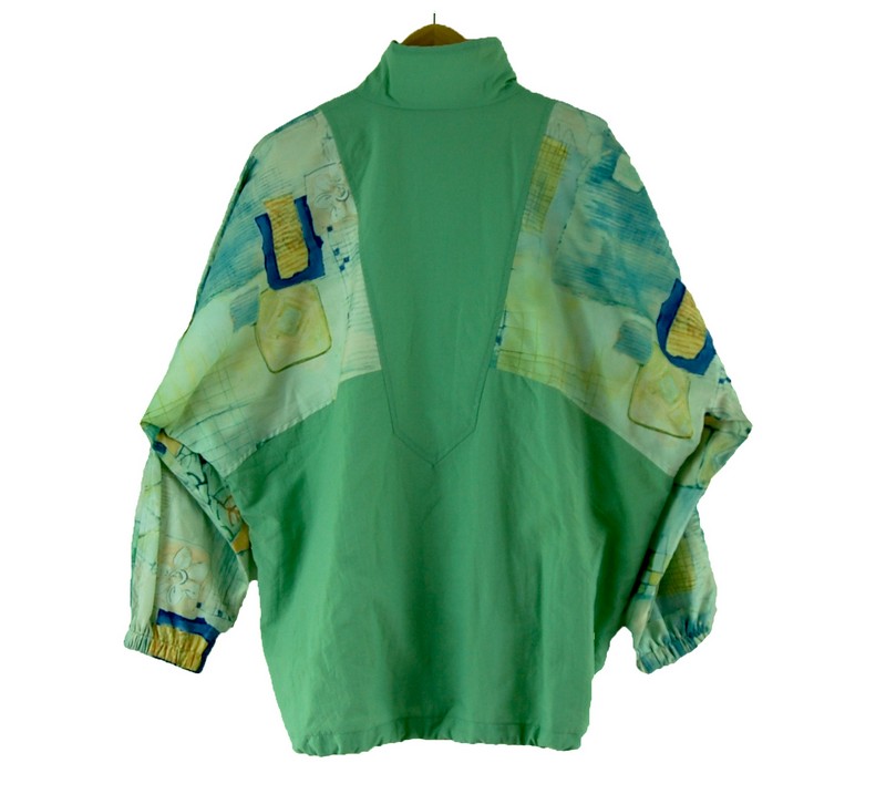 Leaf Green Shell Suit- UK 12 - Blue 17 Vintage Clothing