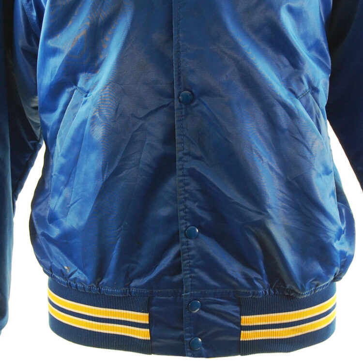 Blue Satin Baseball Jacket - UK L - Blue 17 Vintage Clothing
