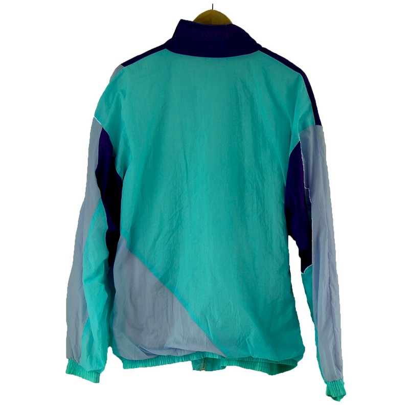 Light Blue Shell Suit - UK XL - Blue 17 Vintage Clothing