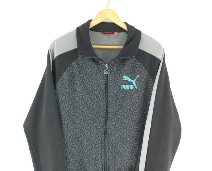 Puma Track Jacket - Uk L - Blue 17 Vintage Clothing