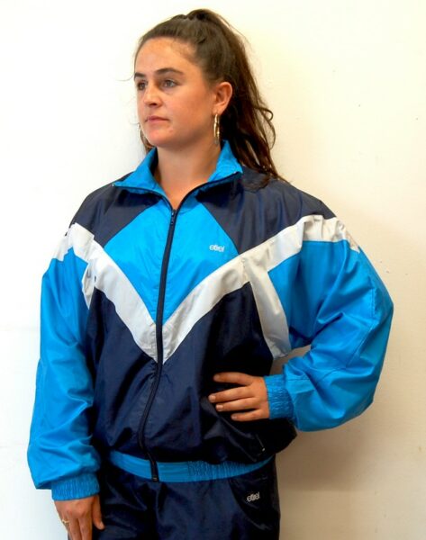 Etirel Blue Shell Suit- UK 10- Blue 17 Vintage Clothing