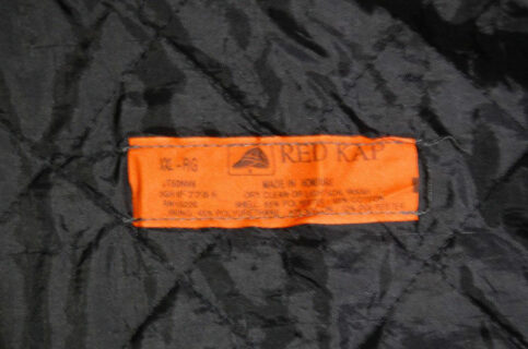 Navy Work Jacket With Name Tag - UK 2XL Blue 17 Vintage Clothing