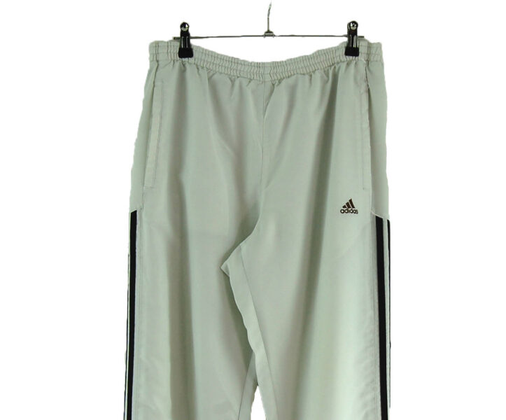 Adidas Shell Suit Trousers- UK M - Blue 17 Vintage Clothing
