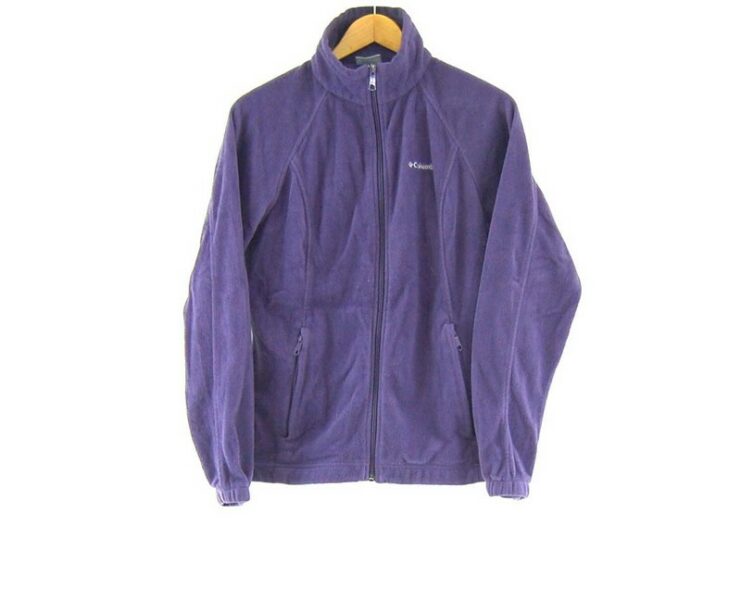 Retro Fleece Jacket - UK L - Blue 17 Vintage Clothing