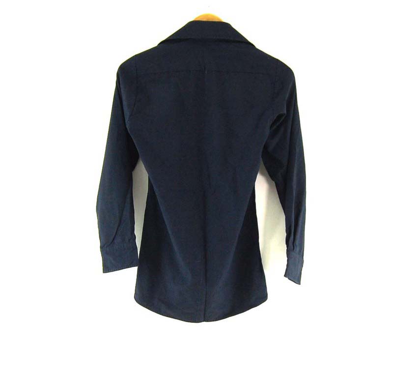 Hanover Uniform Work Shirt - UK Size XS - Blue 17 Vintage Clothing