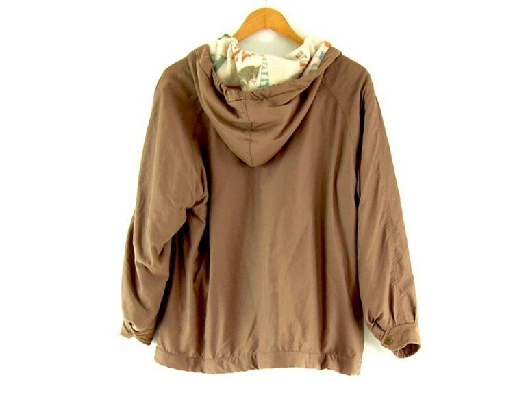 Naf Naf Hooded Jacket - UK Size L - Blue 17 Vintage Clothing