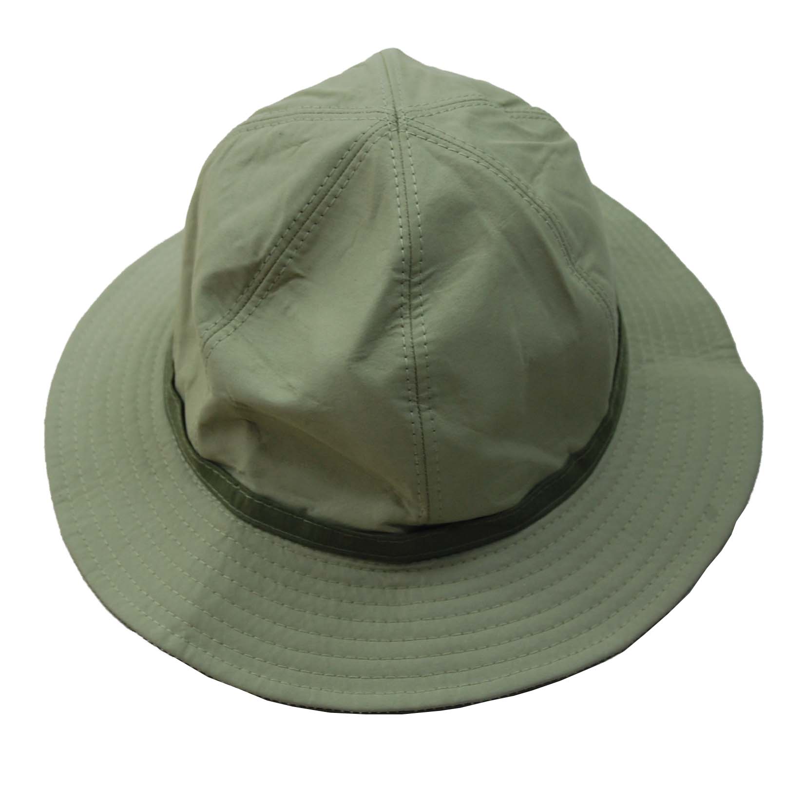 Beige Cotton Bucket Hat- Men's Size M - Blue 17 Vintage Clothing