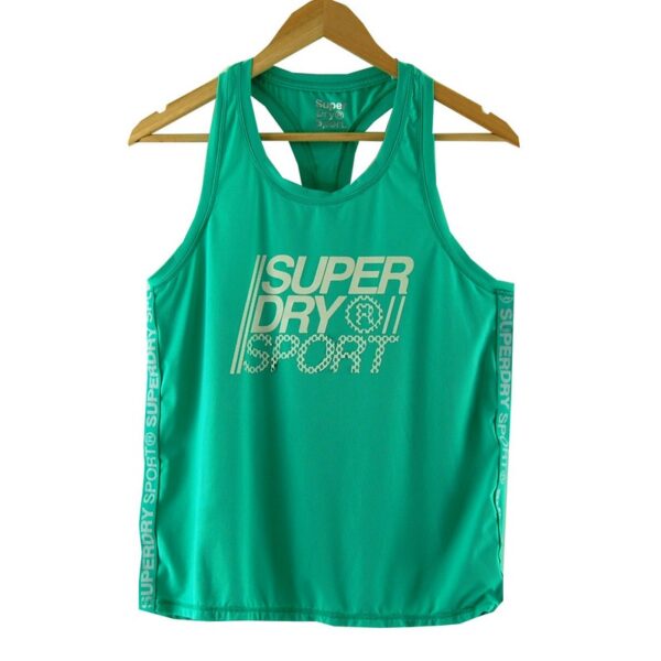 Superdry Green Sport Vest - UK M - Blue 17 Vintage Clothing