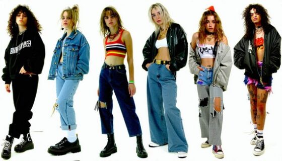 Key 90s Fashion Trends - Blue 17 Vintage Clothing